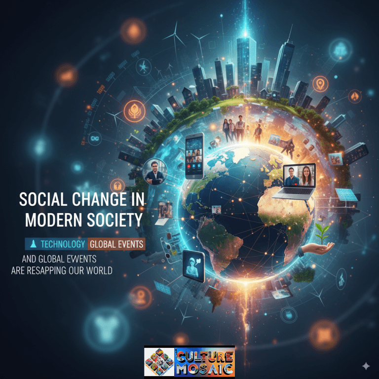 Social Change in Modern Society: Tech, Global Events, and Our World